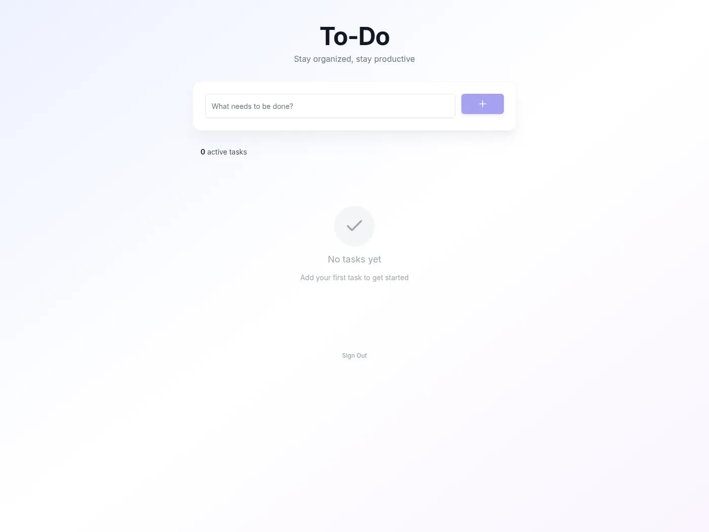 Simple To-Do App