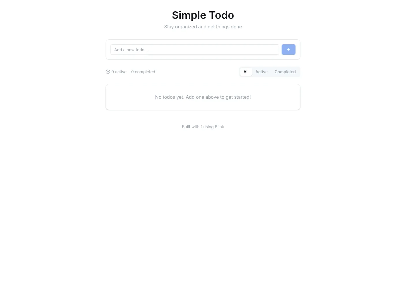 Simple Todo App
