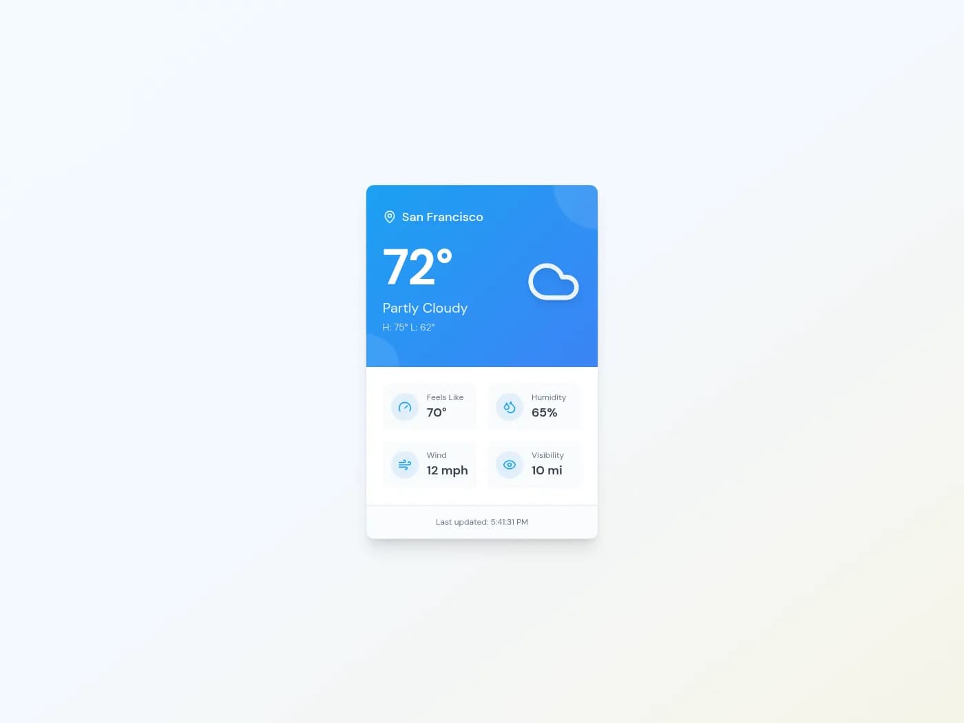 Simple Weather Widget