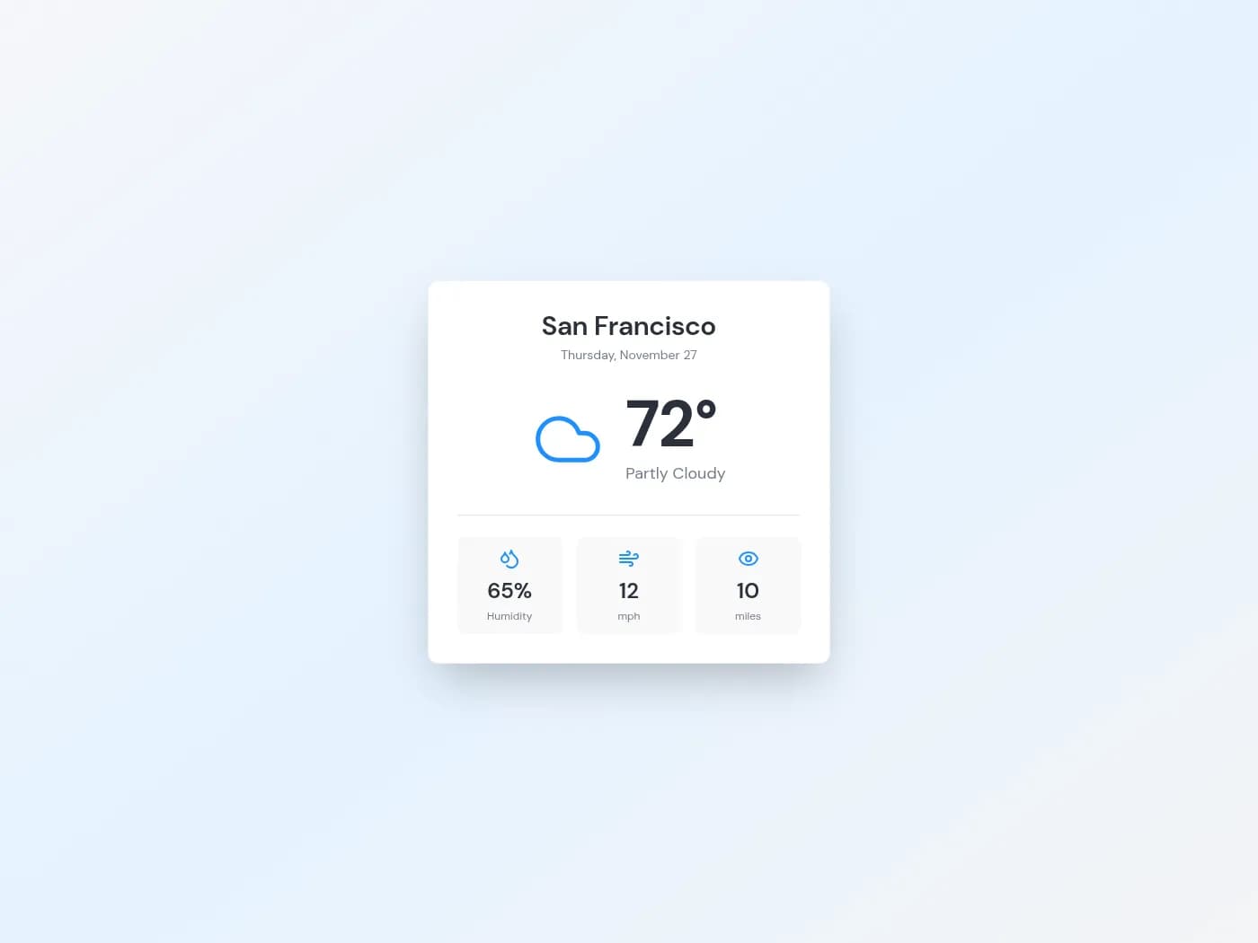 Simple Weather Widget