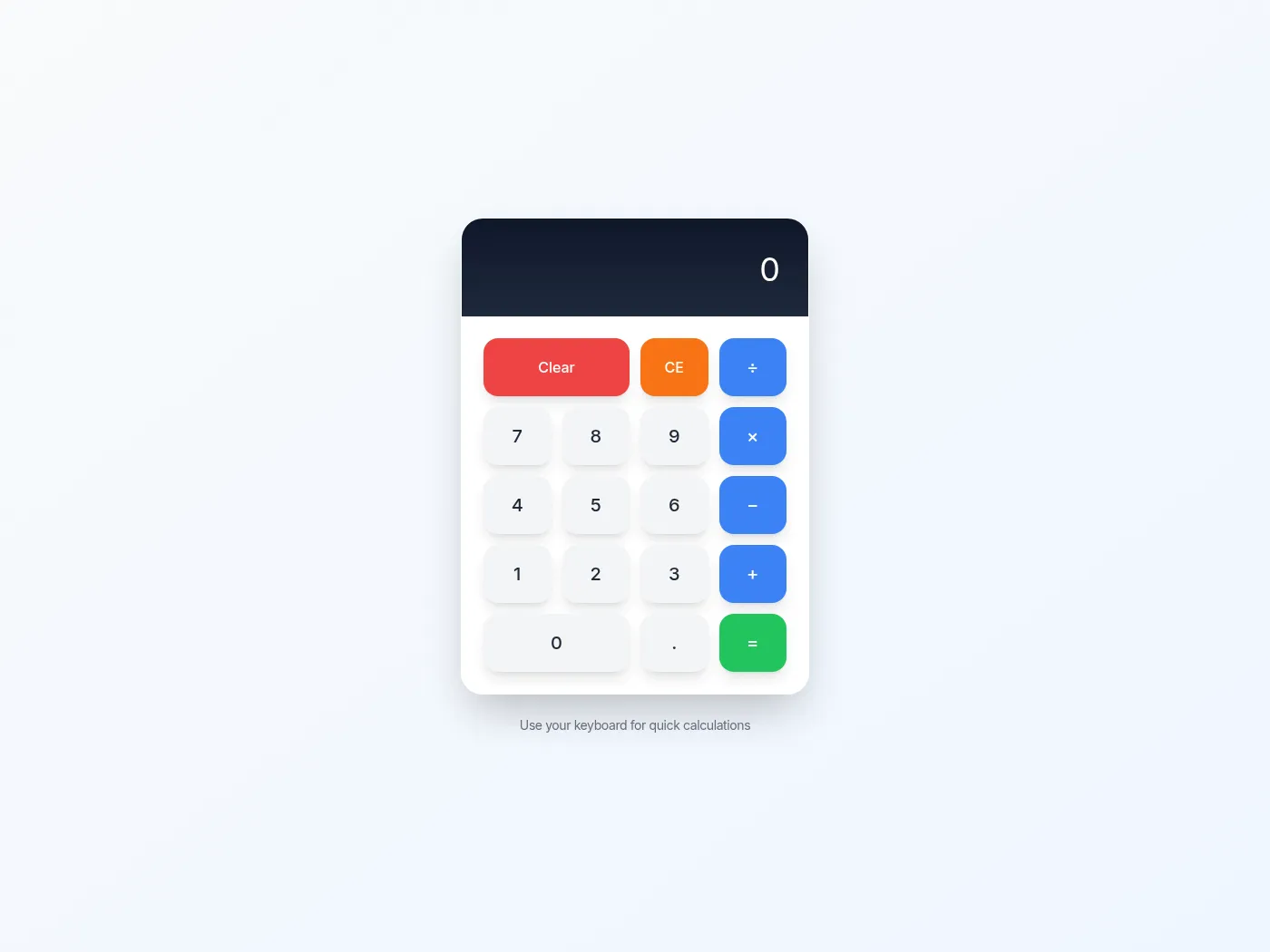 Simple Web Calculator