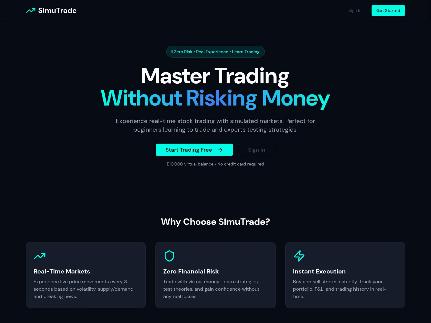 SimuTrade – Real-Time Simulated Stock Trading Platform