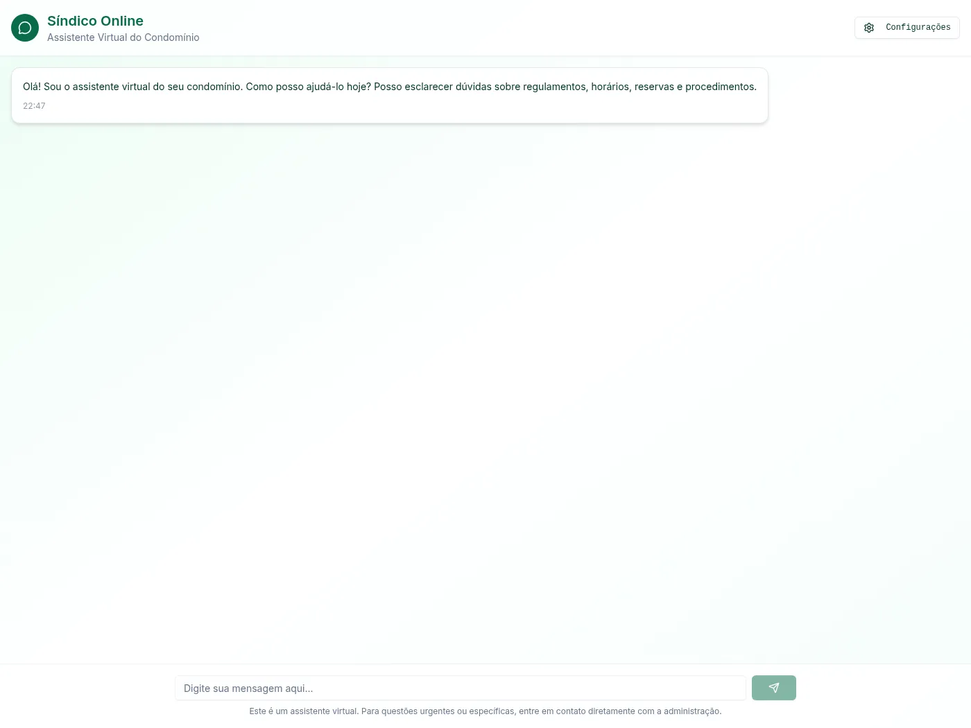 Síndico Online: Assistente Virtual para Condomínios