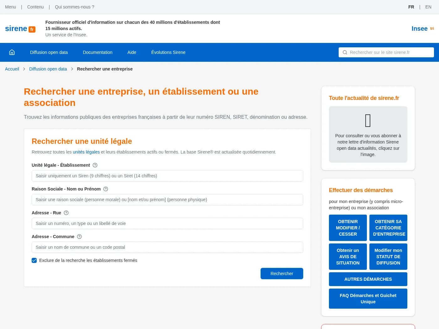 SIREN Company Lookup Web App