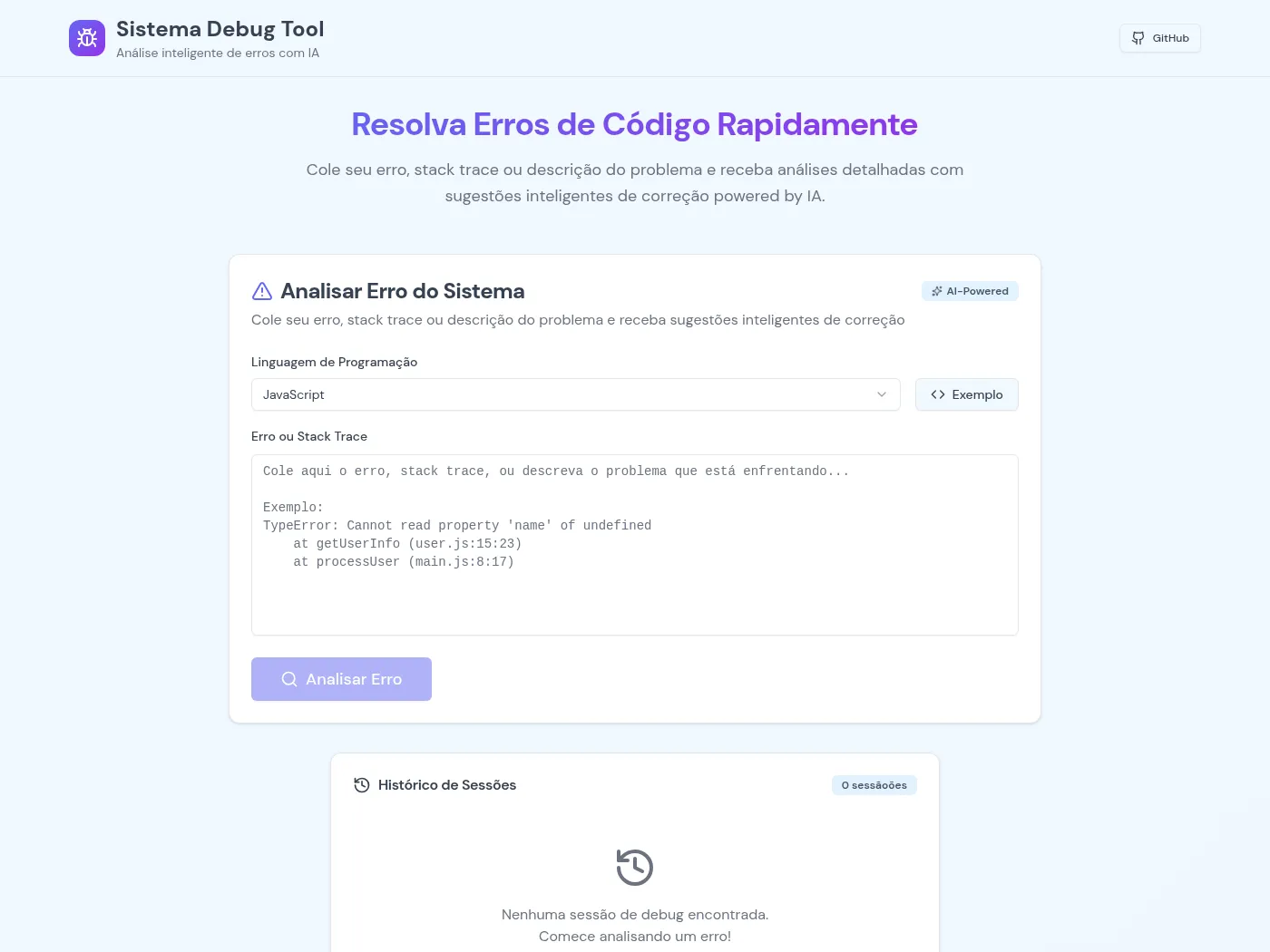 Sistema Debug Tool