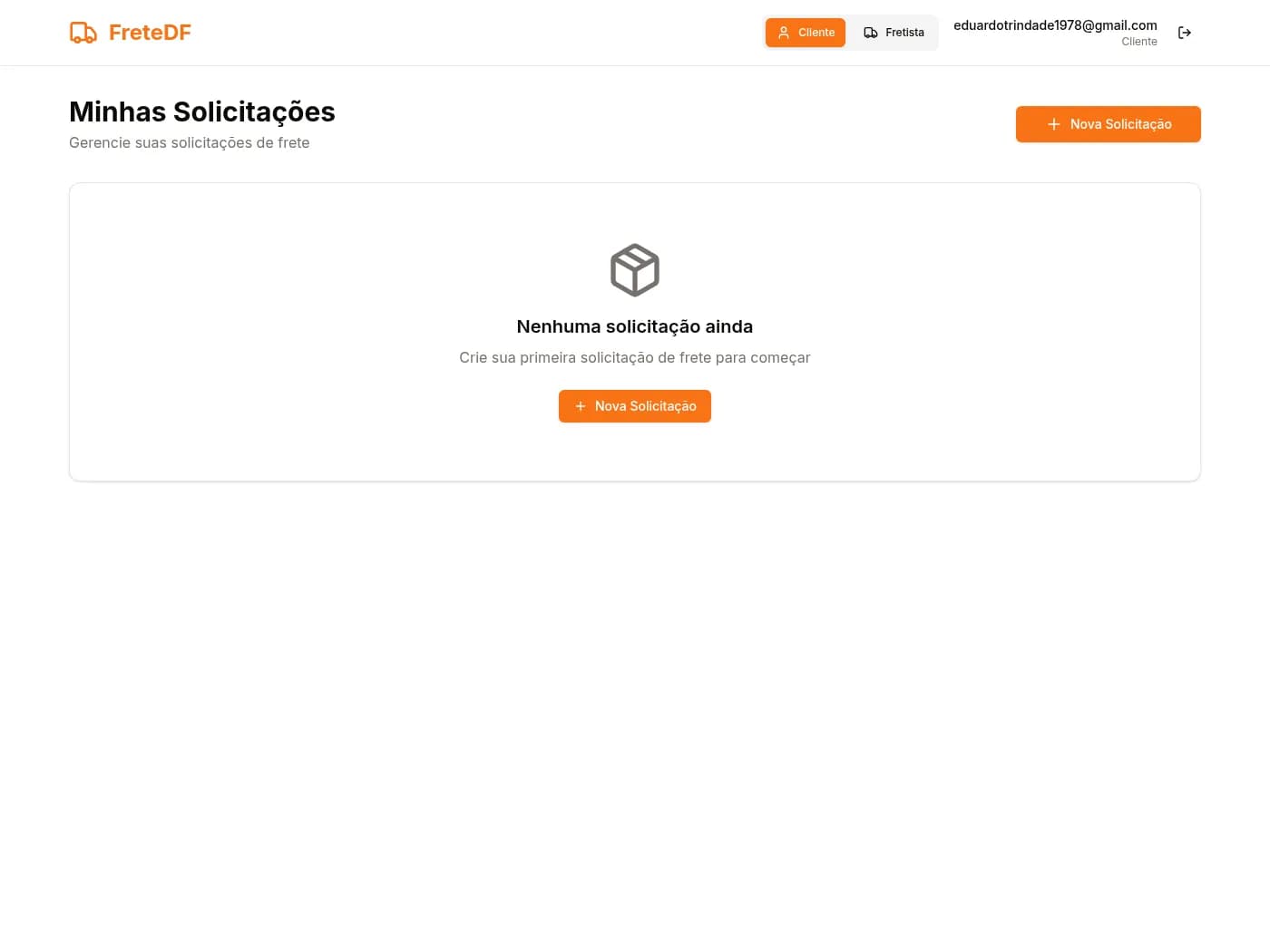 Sistema de Fretes Urbanos para Brasília e Entorno