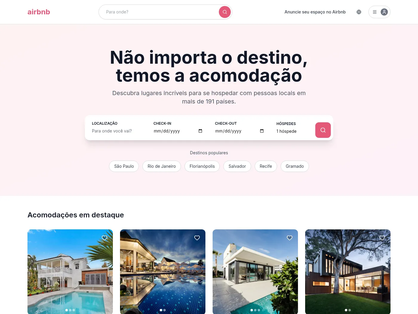 Plataforma de Aluguel de Imóveis Inspirada no Airbnb