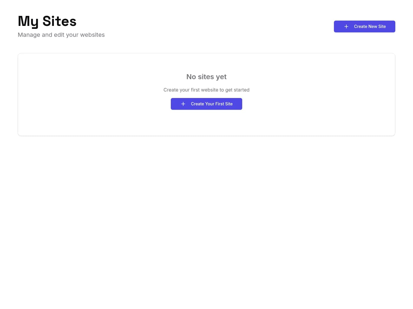 Site Builder Platform