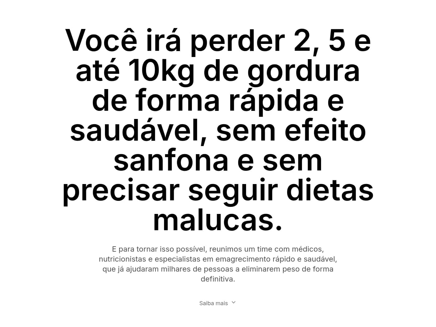 Site Minimalista Apple-Inspired para Vendas de Dieta Personalizada