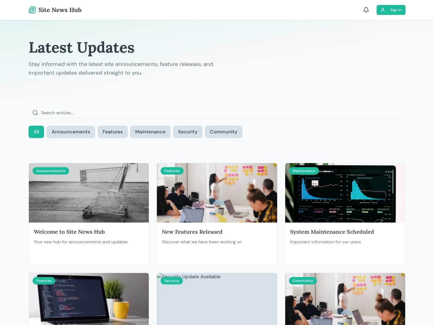 Site News Hub