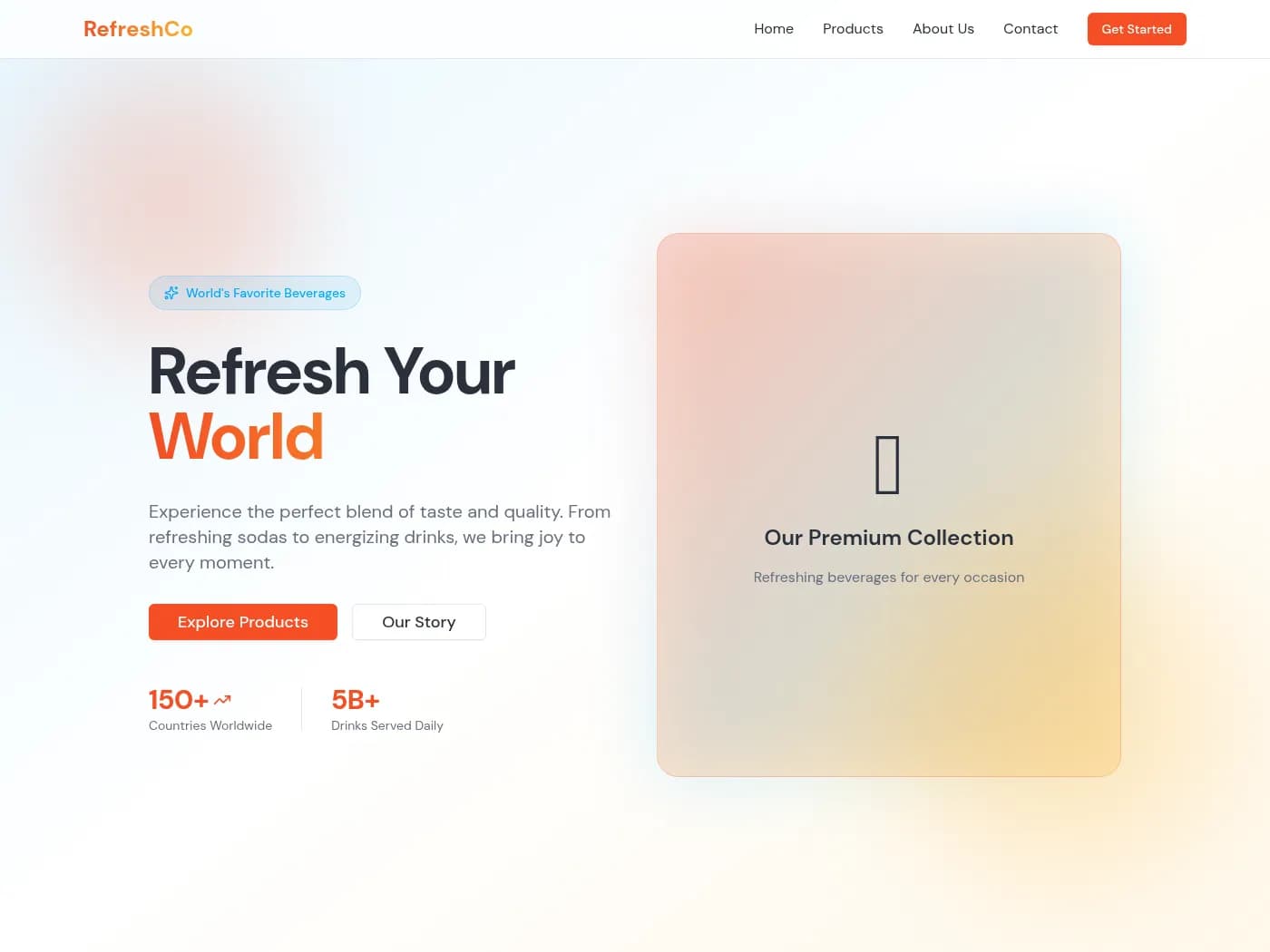 International Beverage Company Simple Website