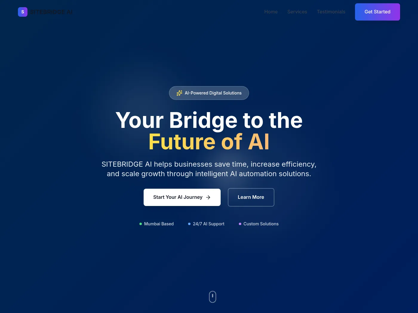SITEBRIDGE AI - Premium AI-Powered Digital Agency Website
