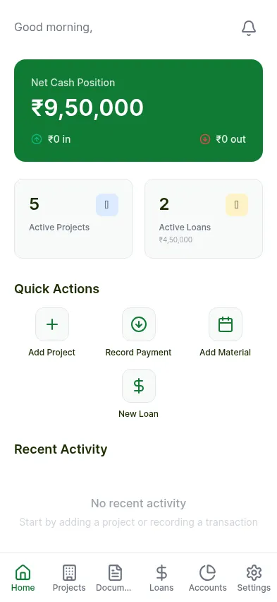 SiteLedger: Secure, Production-Ready Mobile App for Real Estate Project Tracking