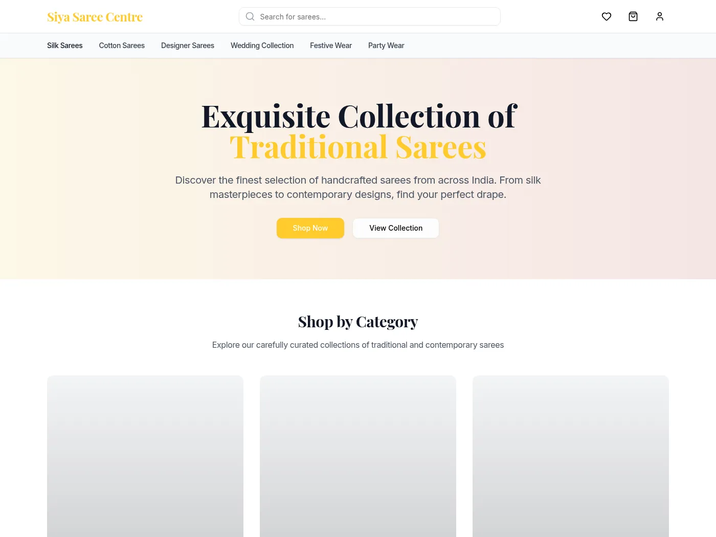 Siya Saree Centre - Complete Saree E-Shopping Platform