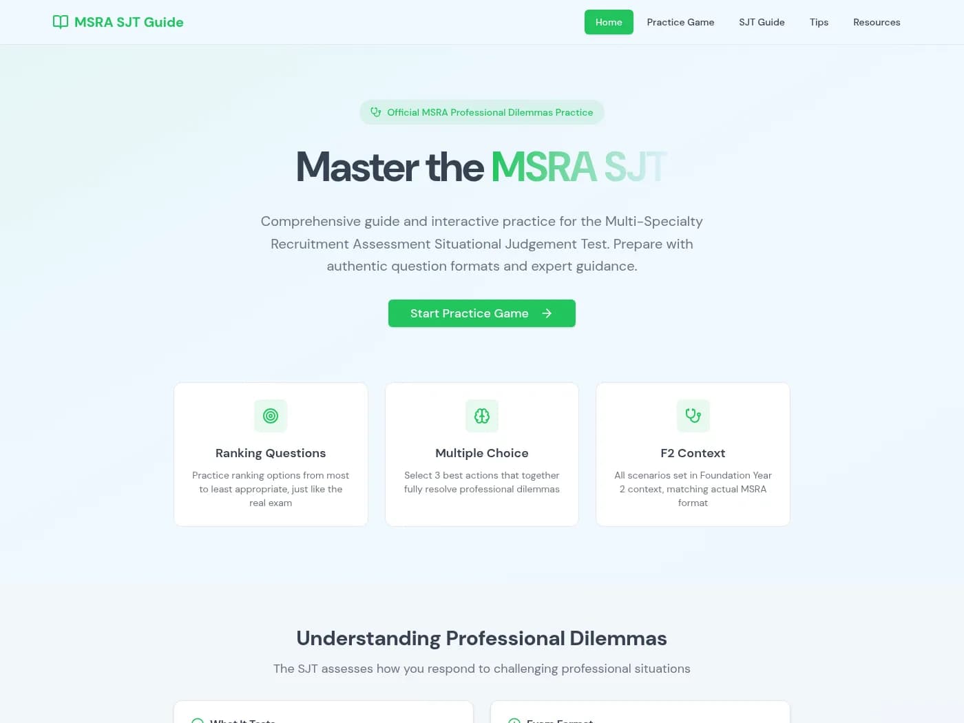SJT Guide for MSRA Applicants