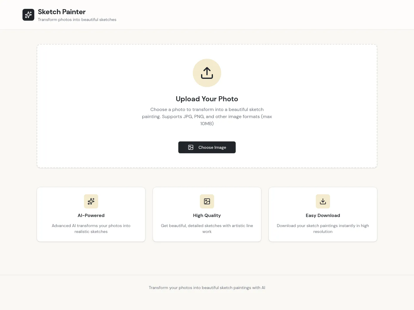 Sketch Painting Creator