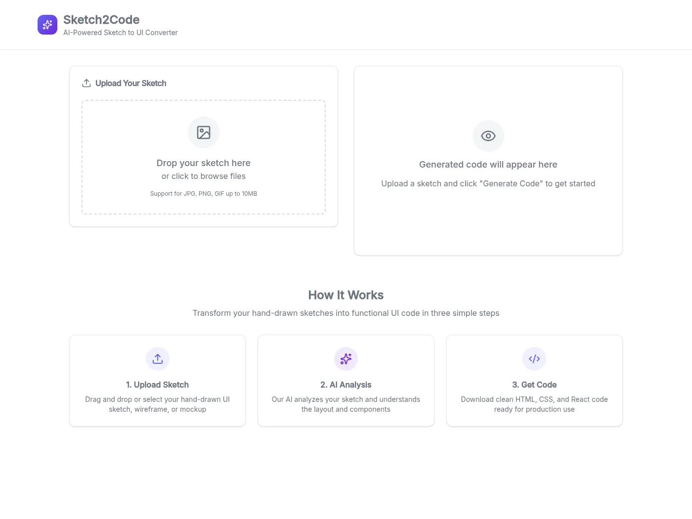 Sketch2Code: AI-Powered Sketch to UI Converter