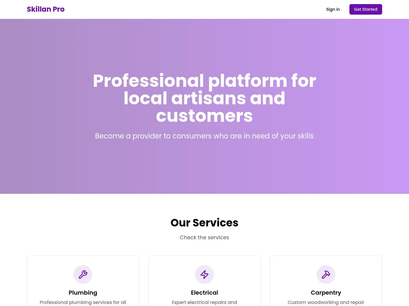 Skillan Pro – Real-Time Artisan & Customer Platform