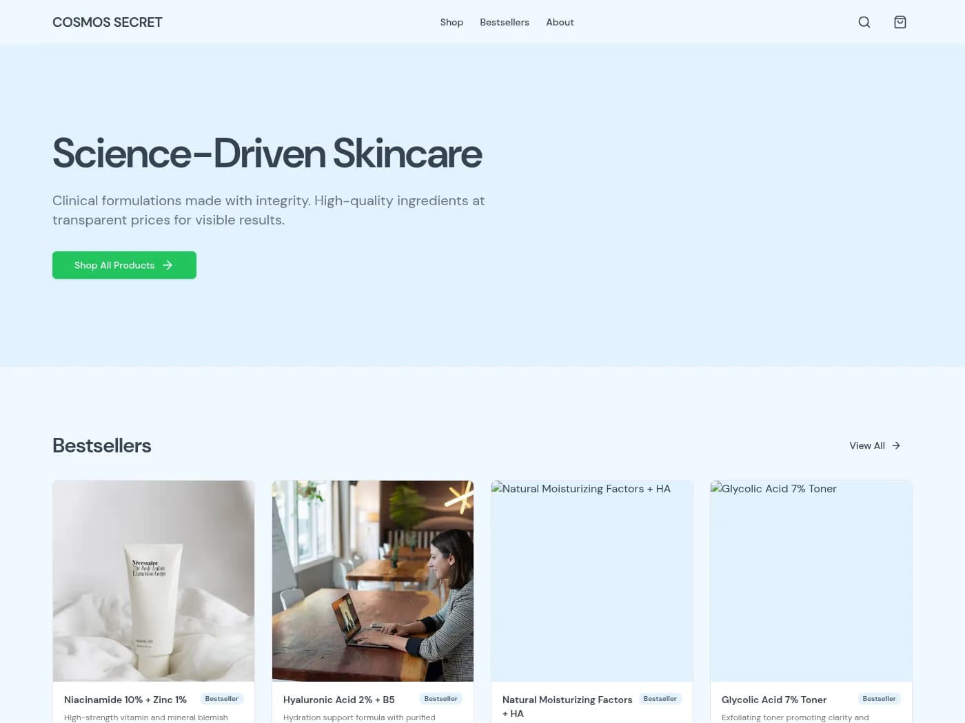 Skincare Product E-commerce Platform