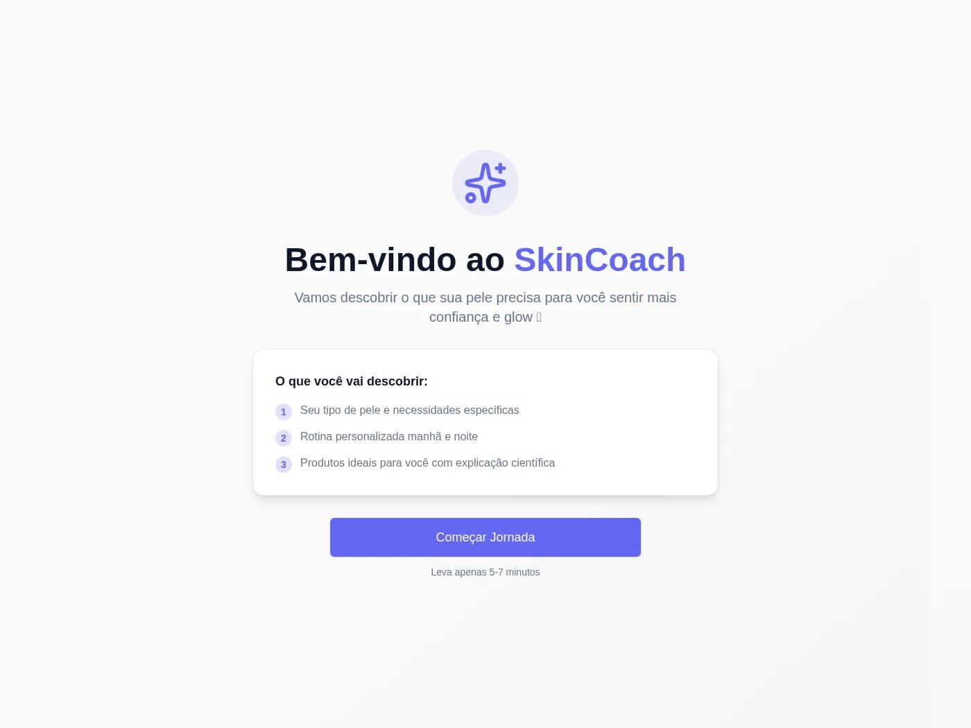 SkinCoach: App de Skincare Personalizado com Onboarding Inteligente, Análise de Foto e Rotinas Dinâmicas