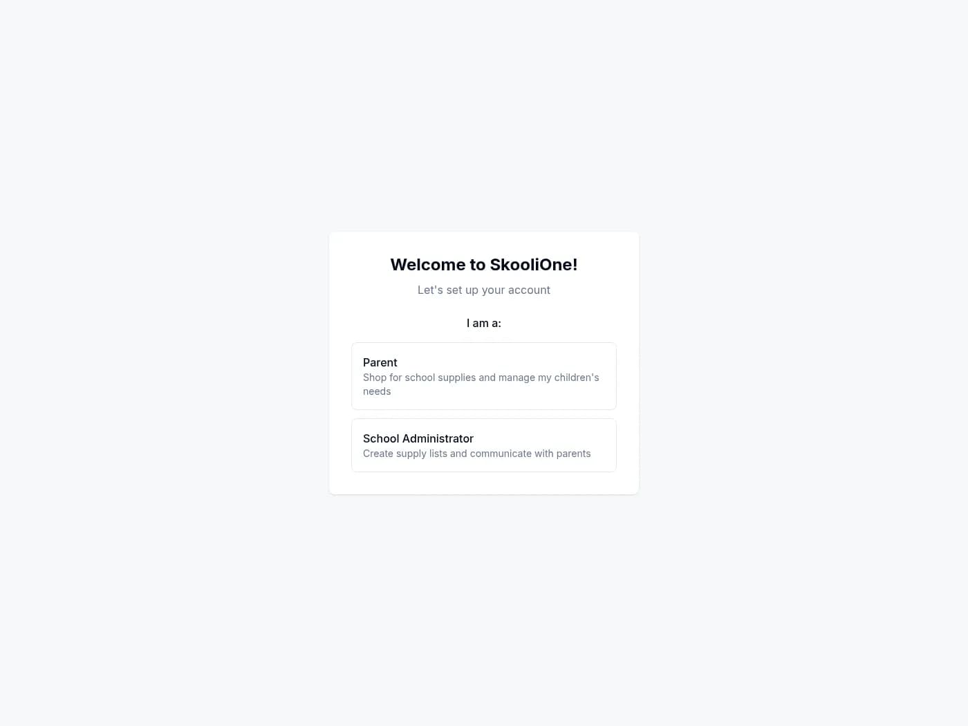 SkooliOne: School Shopping & Communication Platform