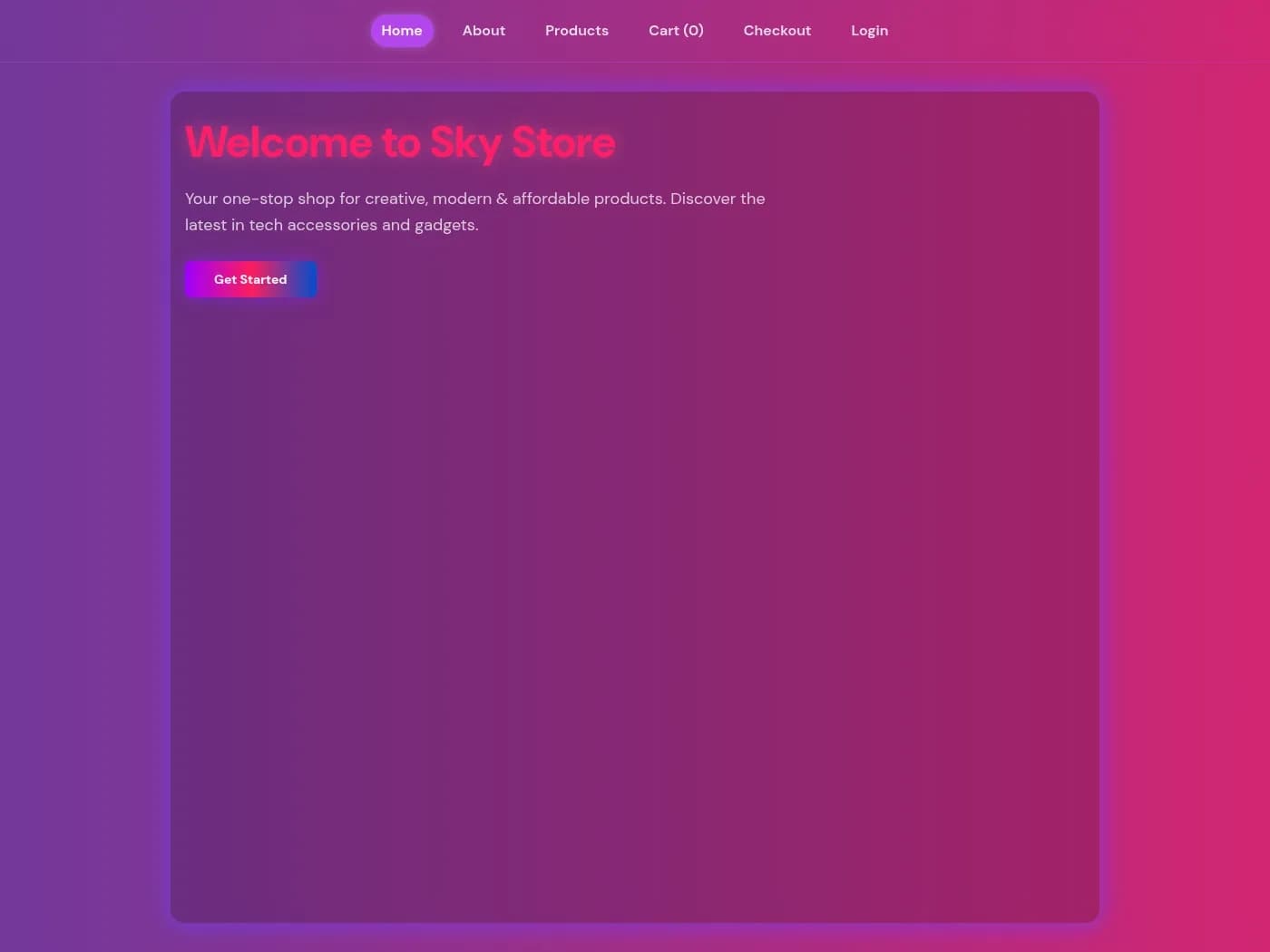 Sky Store: Complete Modern E-commerce Web App