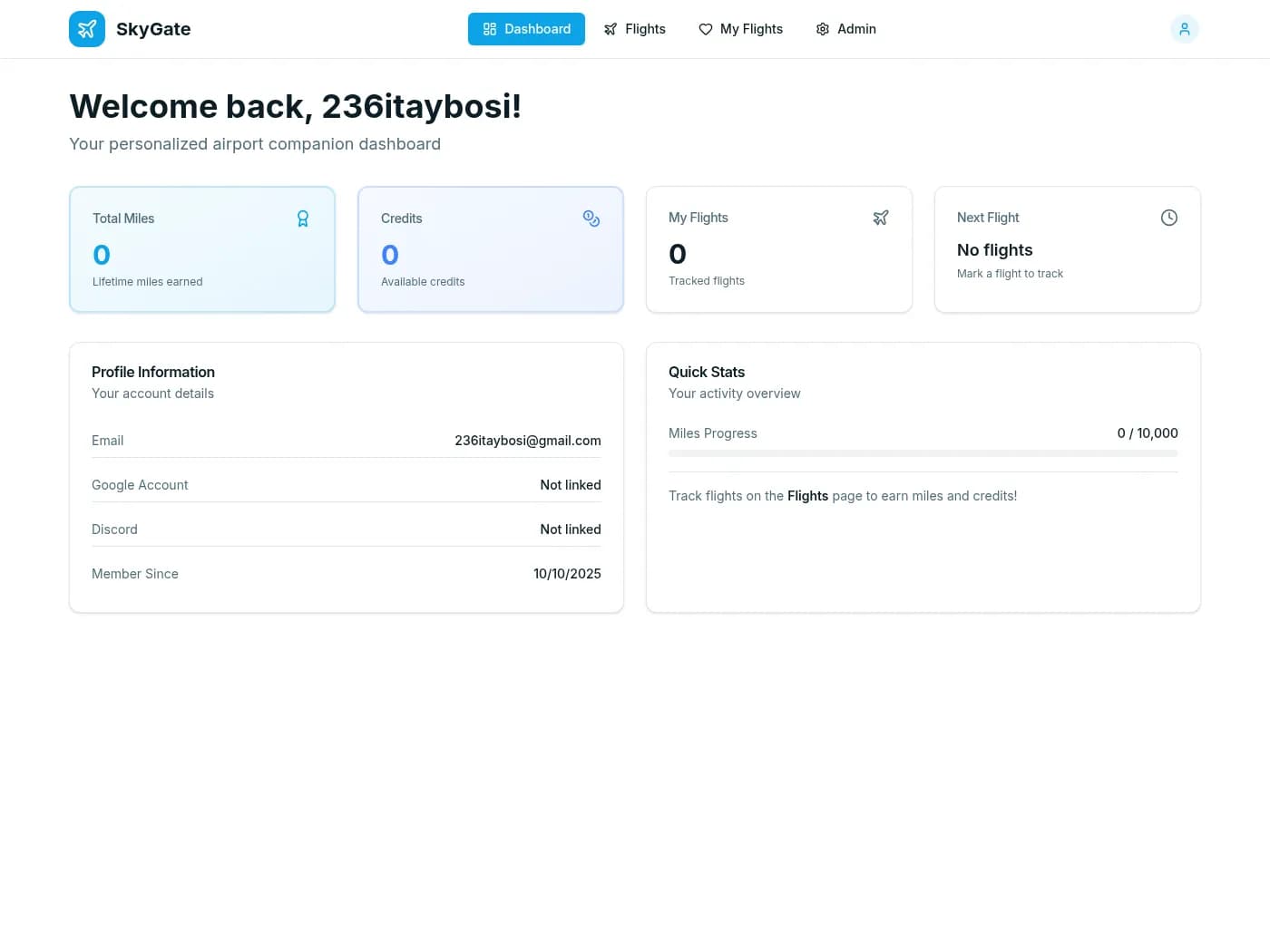 SkyGate: Personalized Companion App for Roblox Fictional Airport