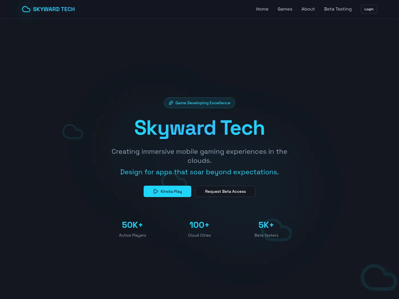Skyward Tech: Mobile Game & App Design Studio with Skyward Realm Showcase