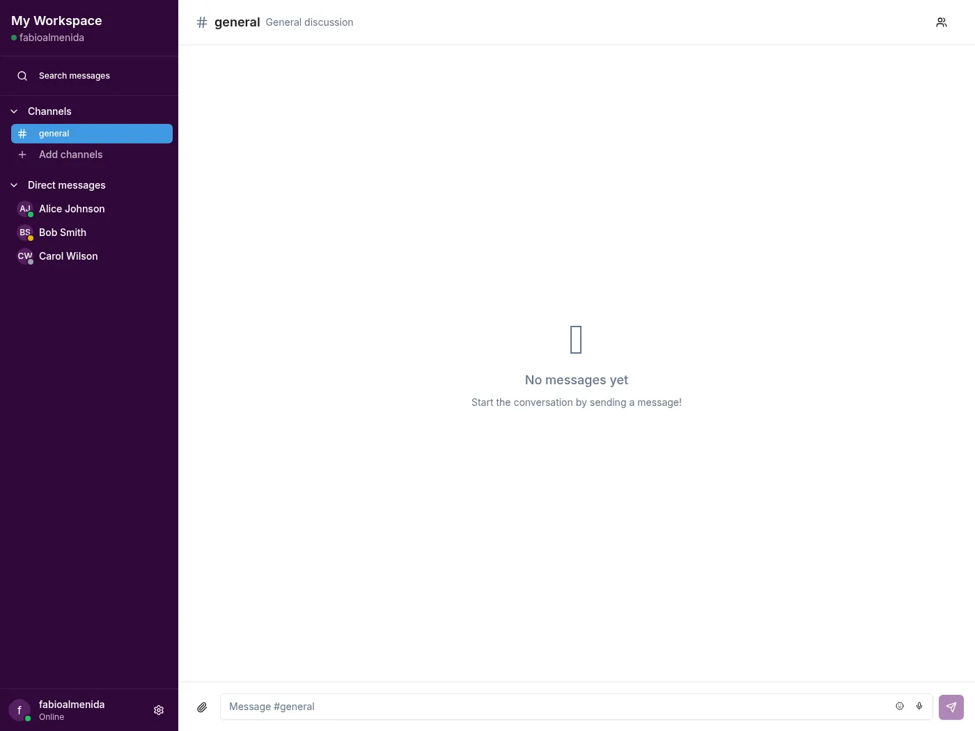 Slack Clone – Team Messaging Platform