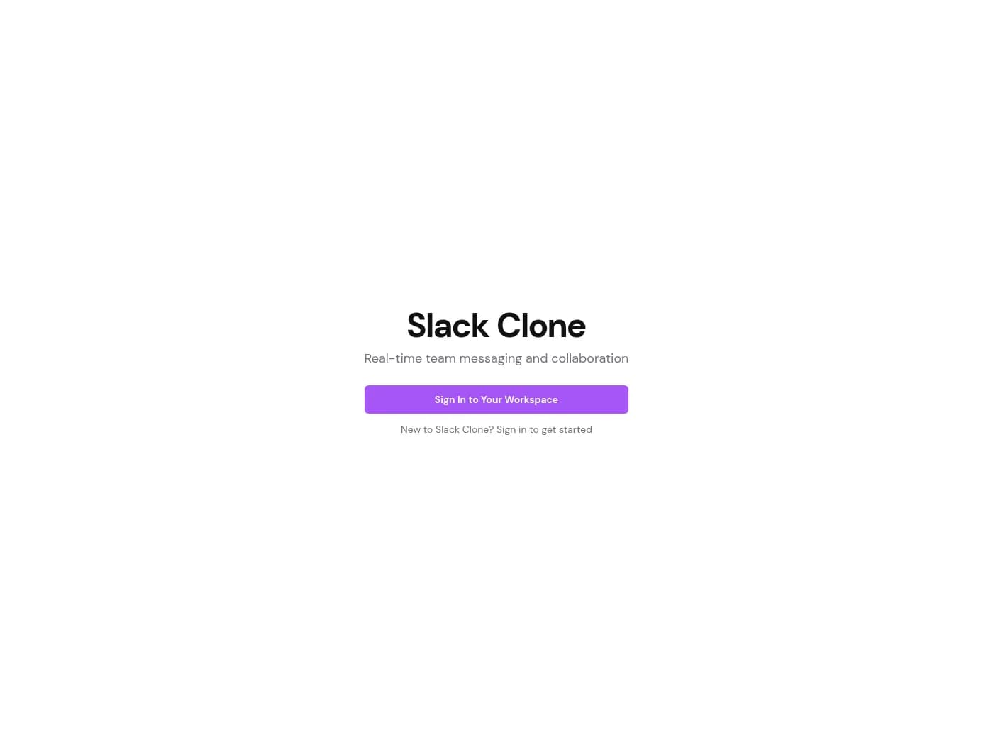 Slack Clone - Real-Time Team Messaging Platform