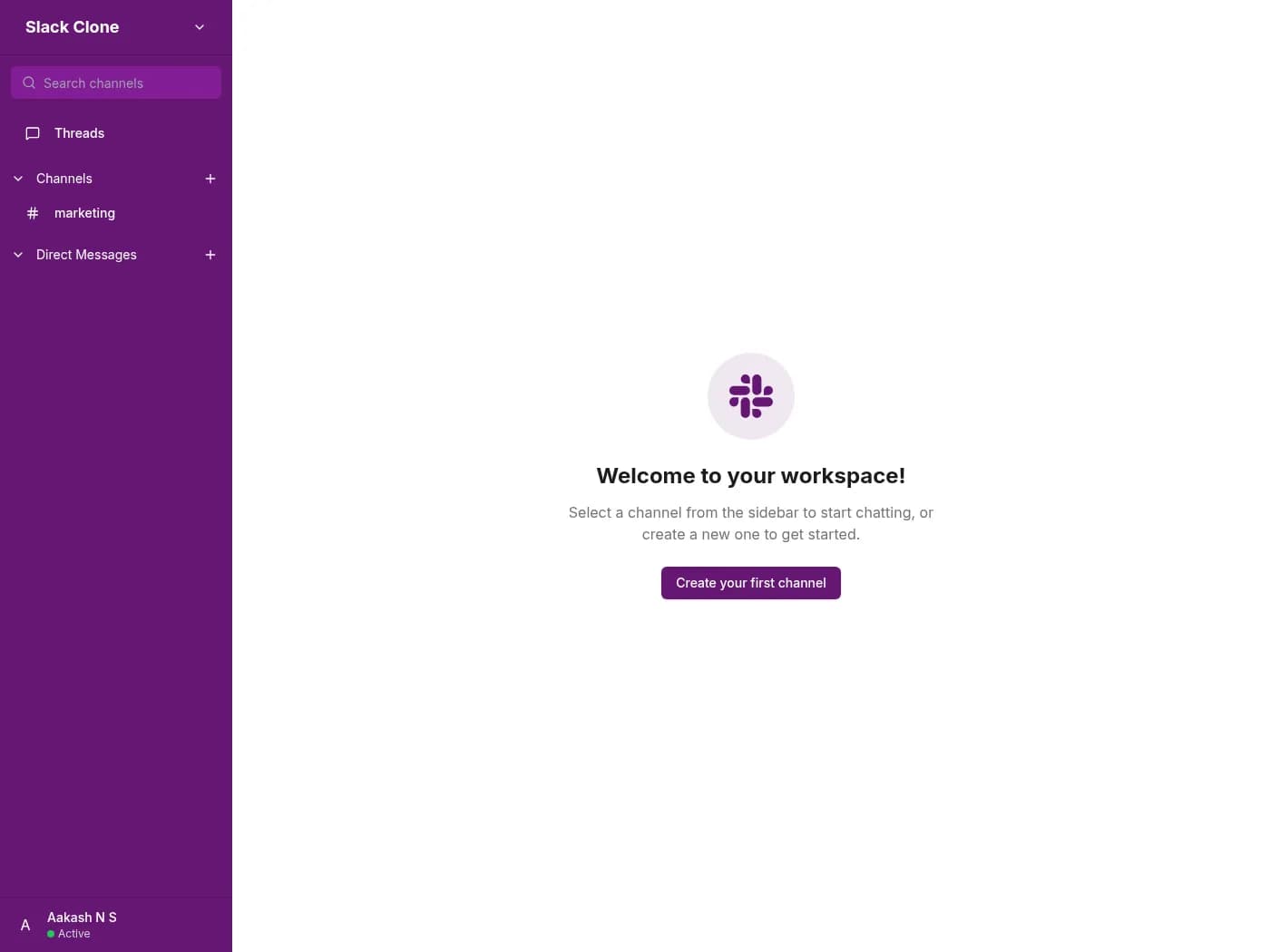 Slack Clone – Team Communication Platform