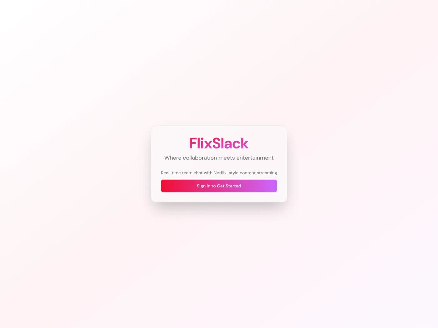 Slack & Netflix Hybrid Collaboration Platform