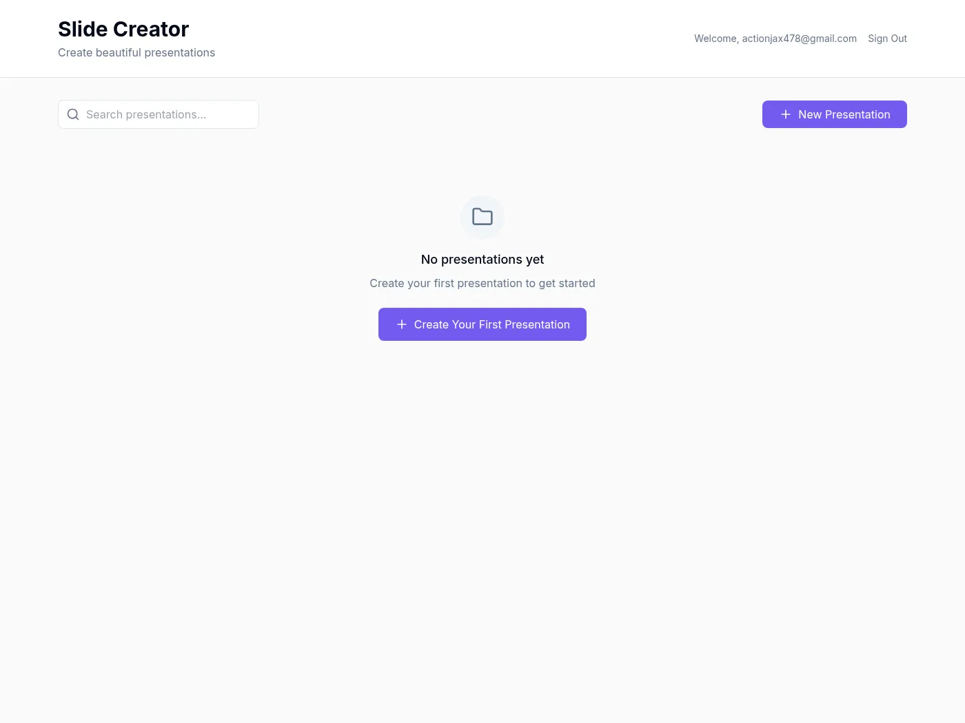 Slide Presentation Creator