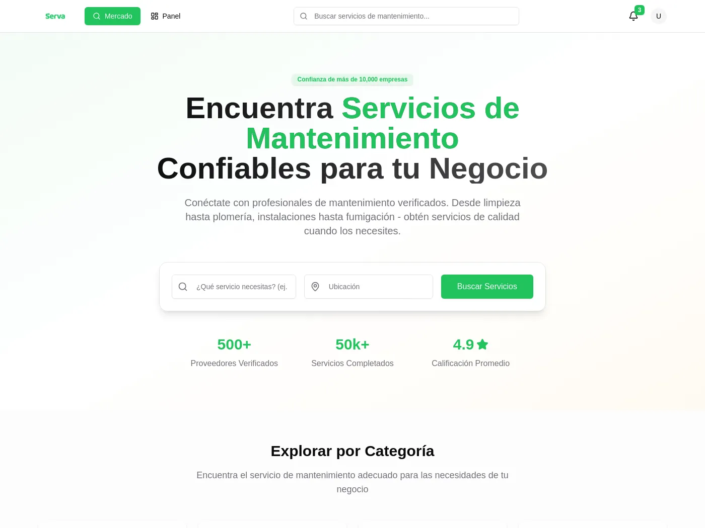 Small Business Maintenance Services Marketplace