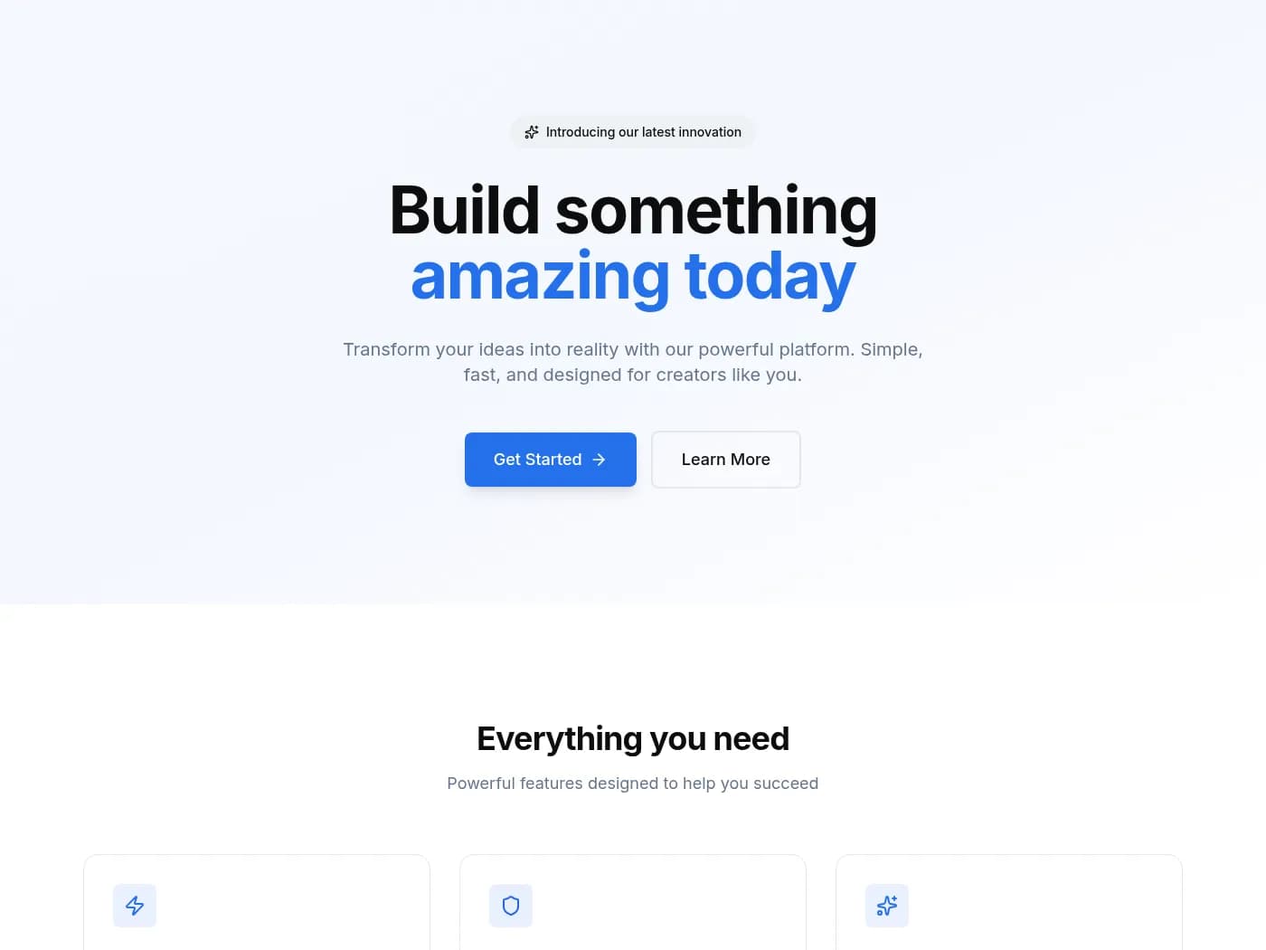 Small Landing Page Creator
