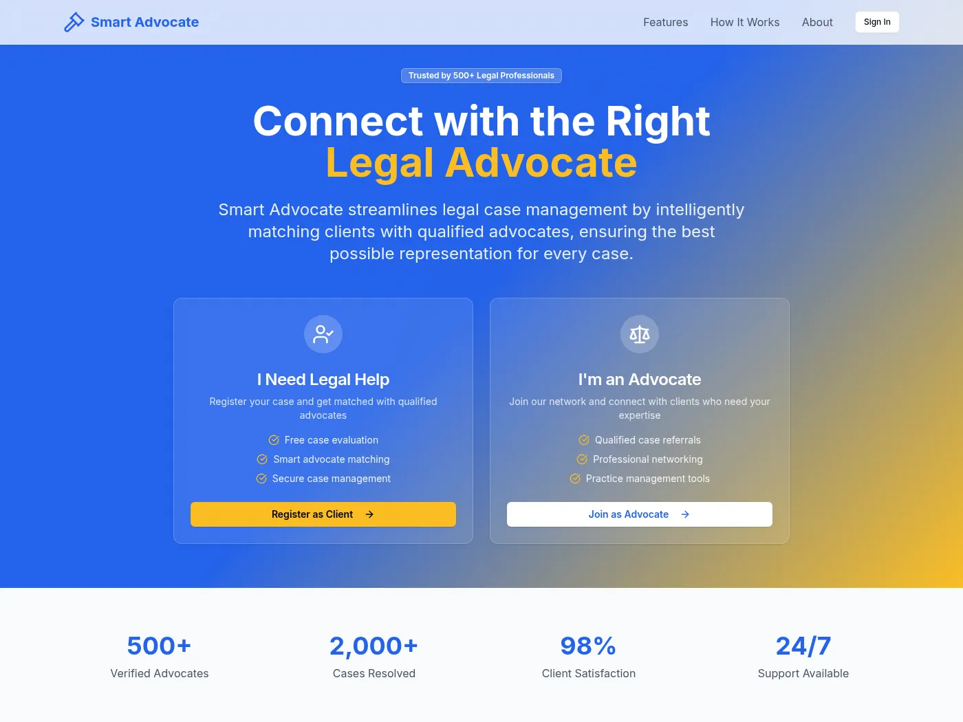 Smart Advocate Case Management Platform