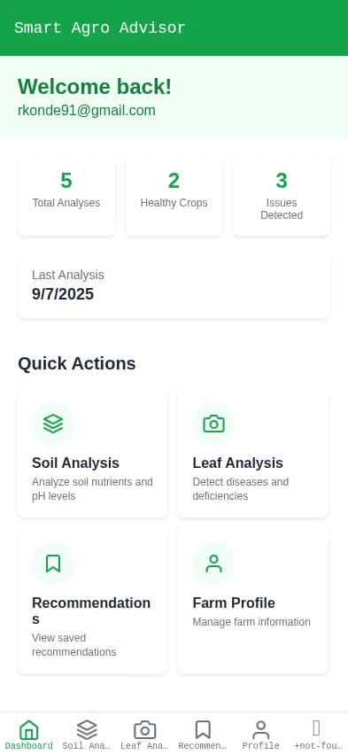 Smart Agro Advisor: AI-Powered Mobile Assistant for Farmers