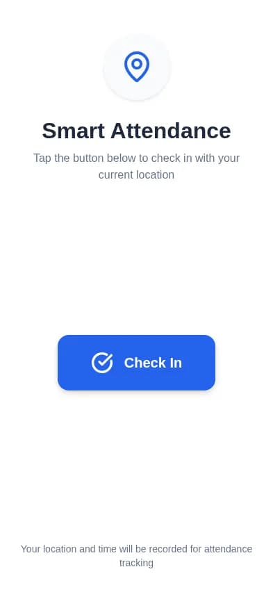 Smart Attendance Mobile App
