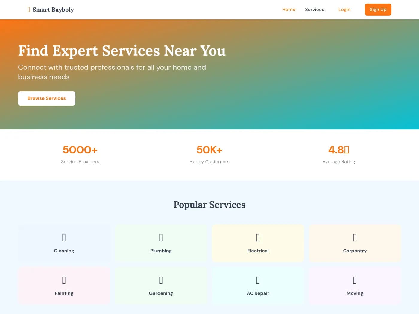 Smart Bayboly Web Clone
