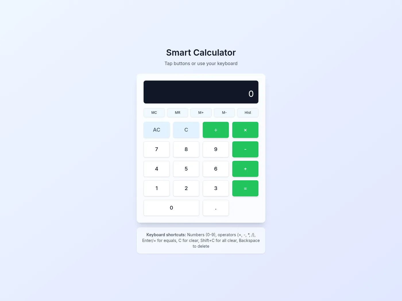 Smart Calculator