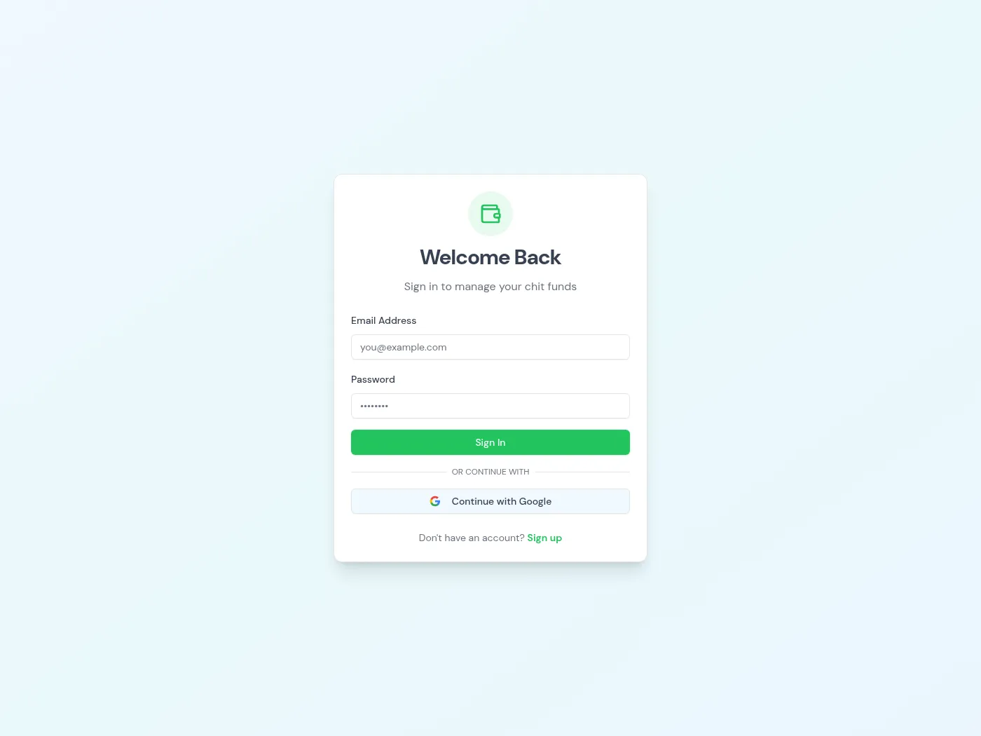 Smart Chit Fund Manager Web App