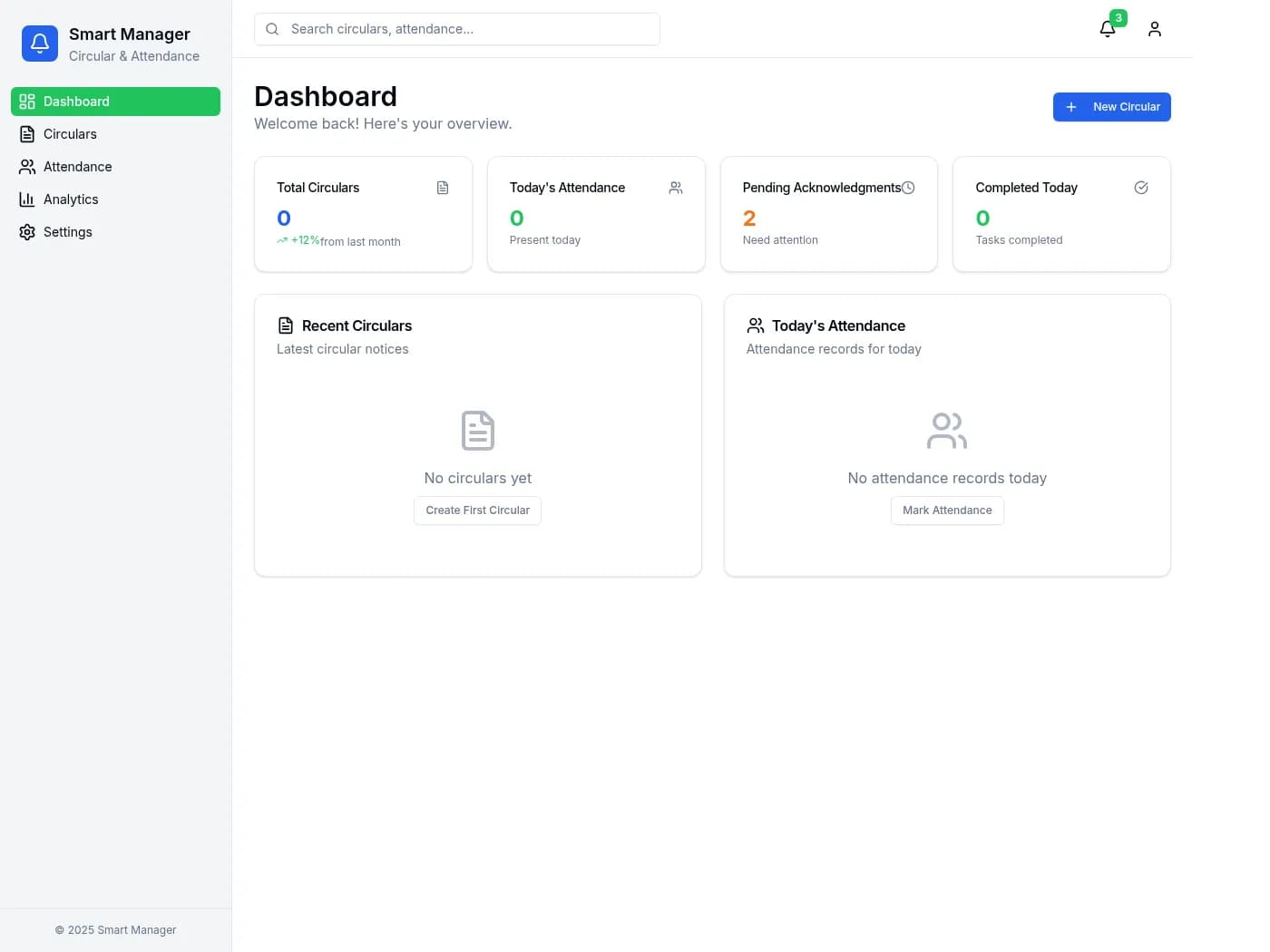 Smart Circular and Attendance Manager
