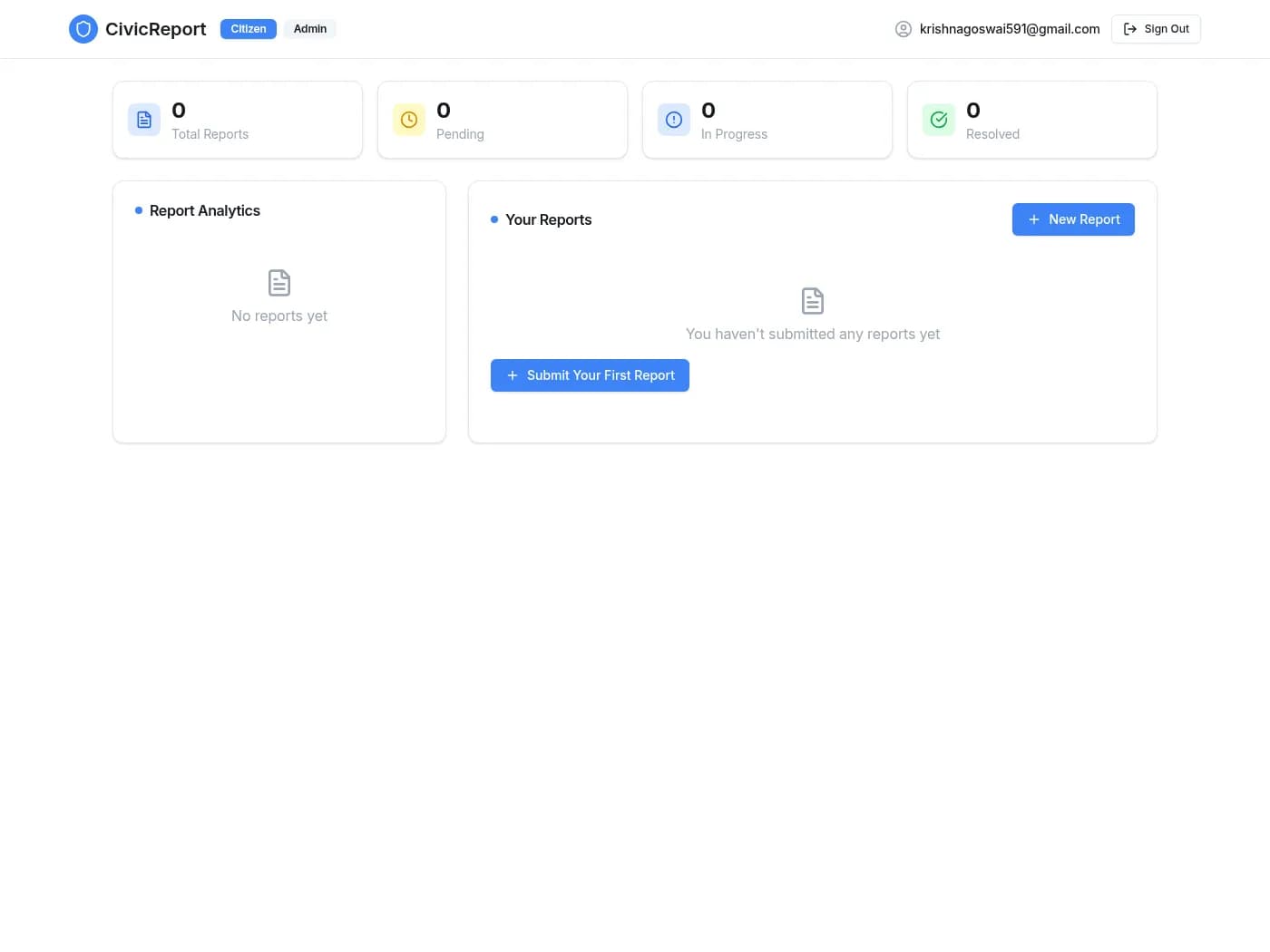 Smart Civic Issue Reporting & Resolution Dashboard