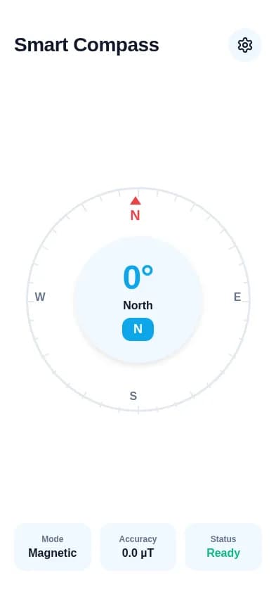 Smart Compass App – Simple, Accurate Offline Compass with Calibration & GPS Heading