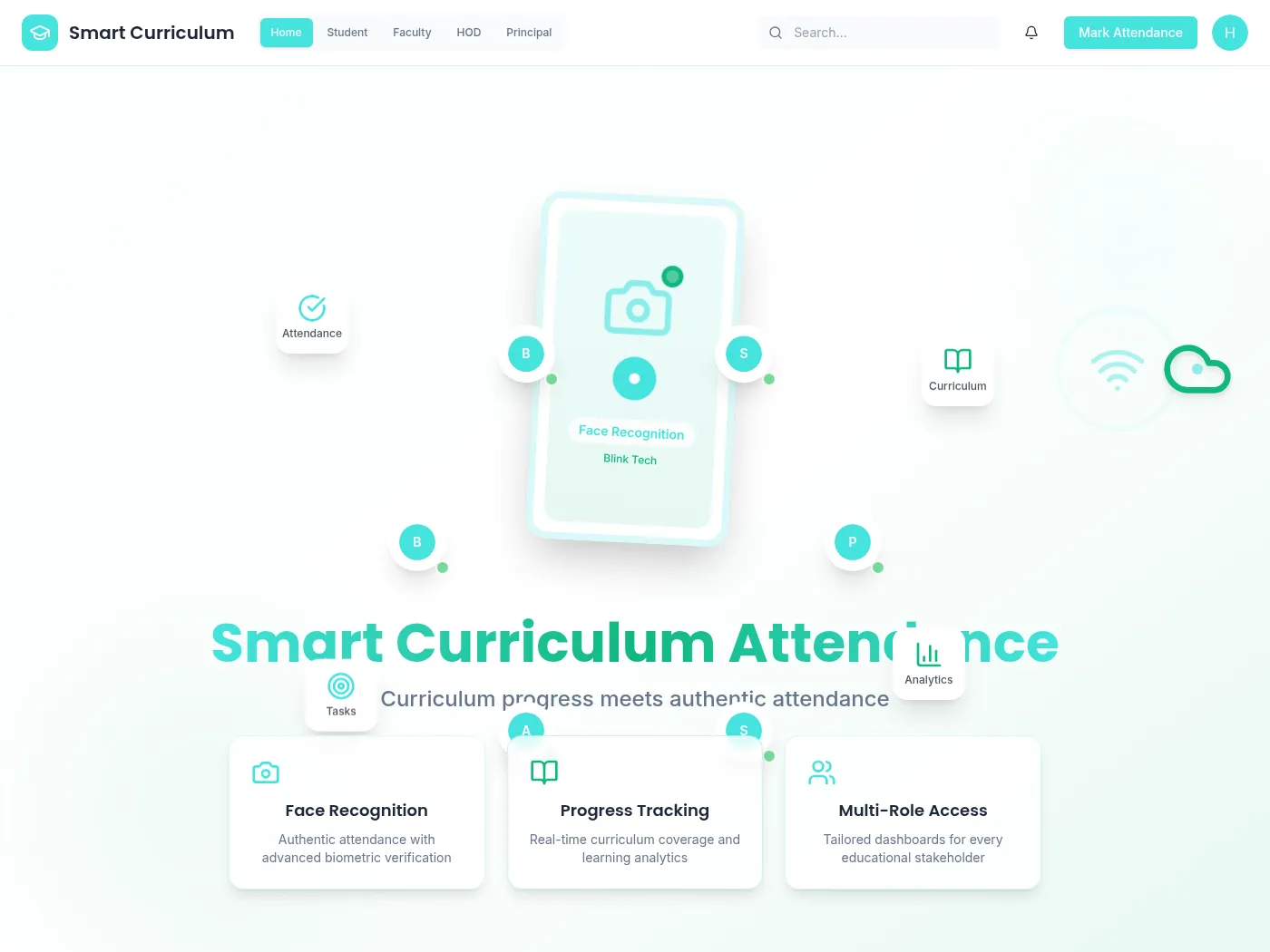 Smart Curriculum Attendance & Task Management – High-Fidelity Redesign for Slide Decks
