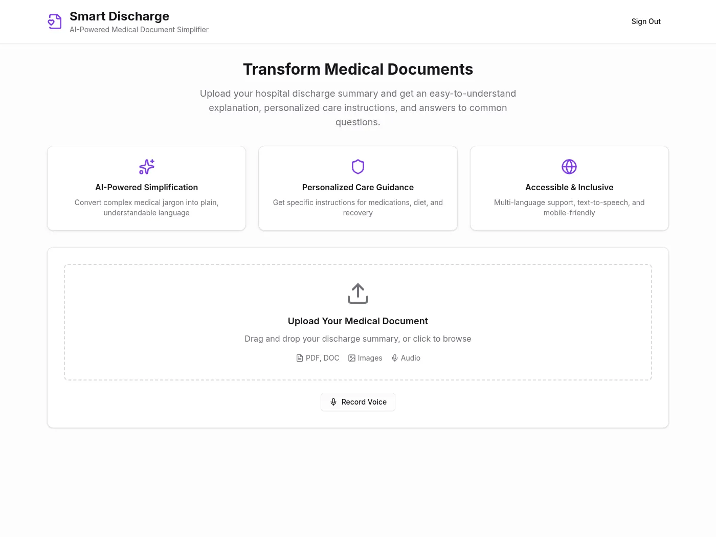 Smart Discharge: AI-Powered Patient-Friendly Hospital Summaries