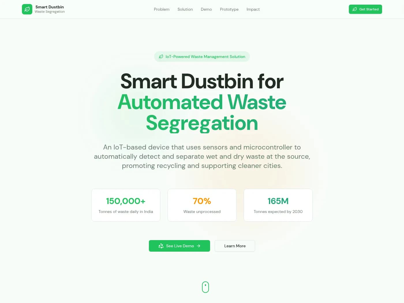 Smart Dustbin for Automated Waste Segregation