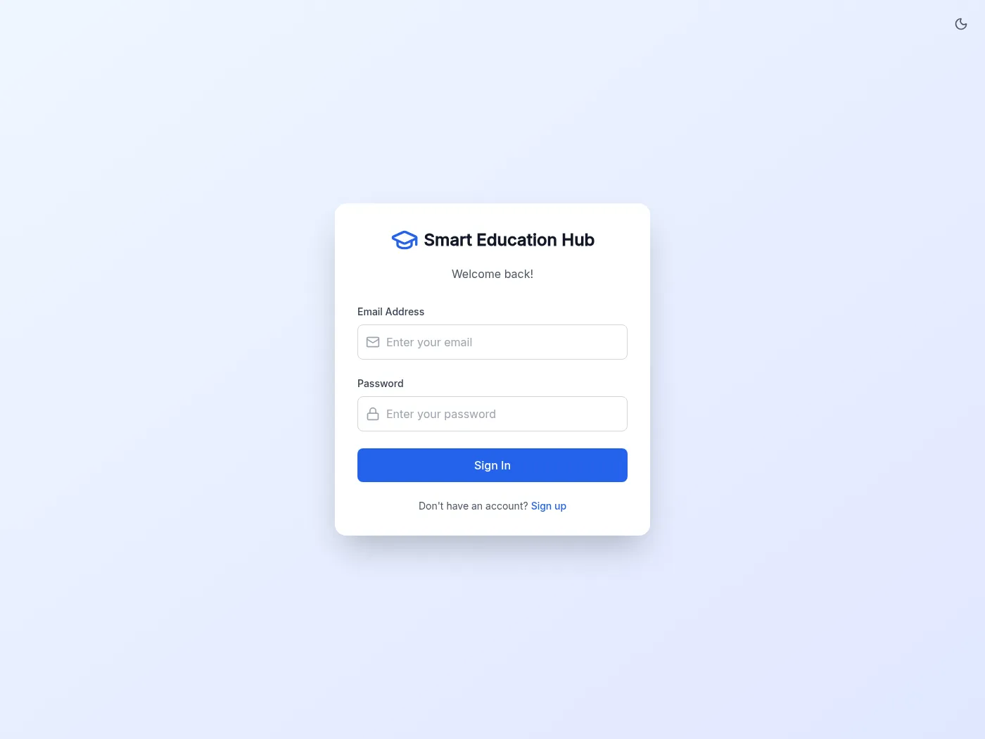 Smart Education Hub: Interactive Learning Platform with AI Support