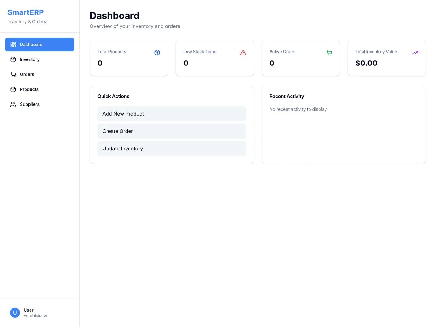 SmartERP Inventory & Order Management