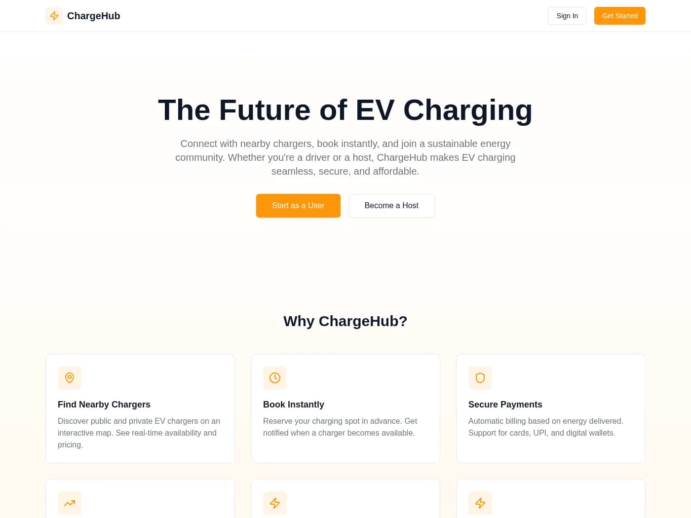 Smart EV Charging Network Platform